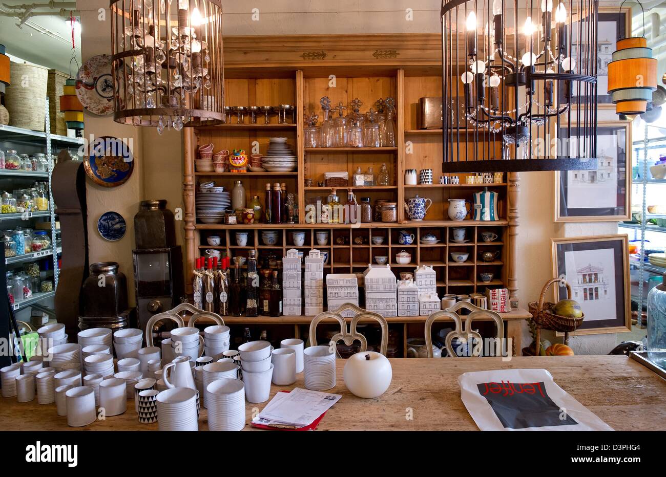 Various props of props rental agency Axis Mundi, are on display in a ...