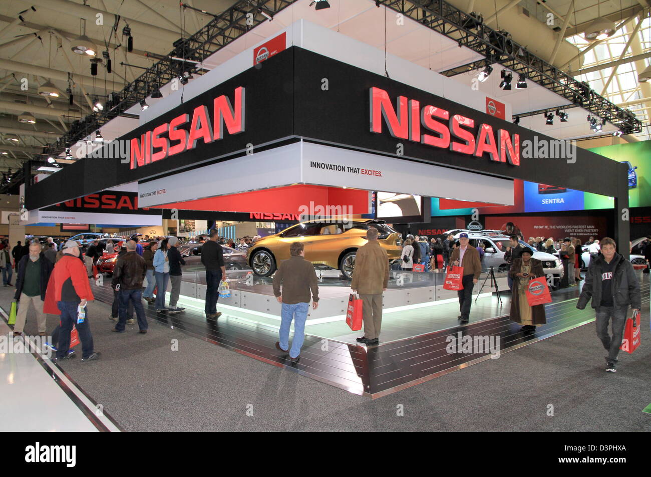 Nissan Area at the Toronto Auto Show Stock Photo - Alamy
