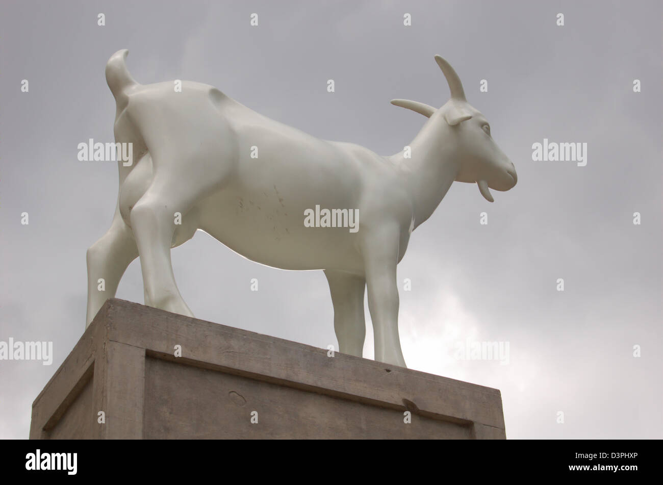 Statue of a goat in the City of London, England Stock Photo - Alamy