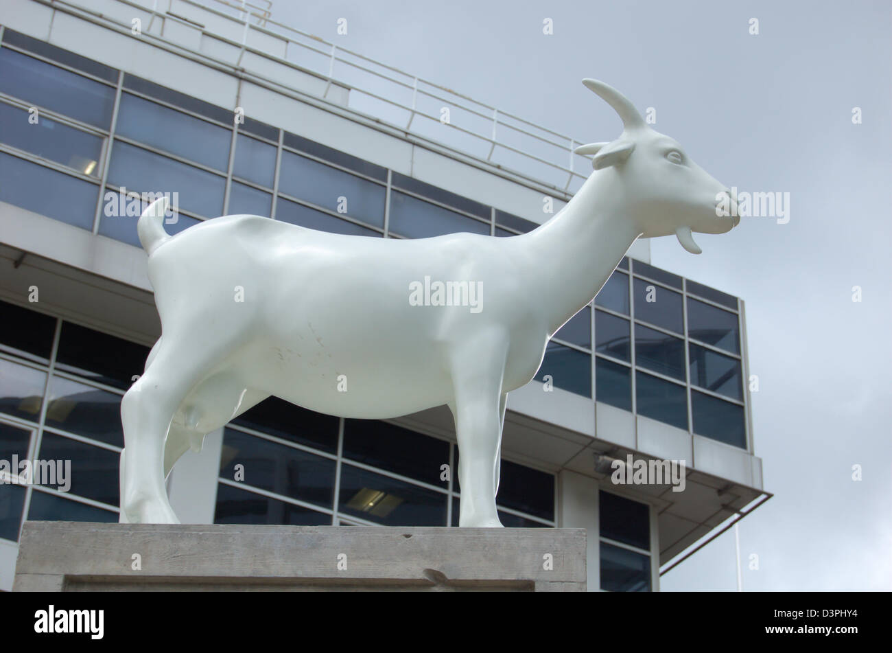 Statue of a goat in the City of London, England Stock Photo - Alamy