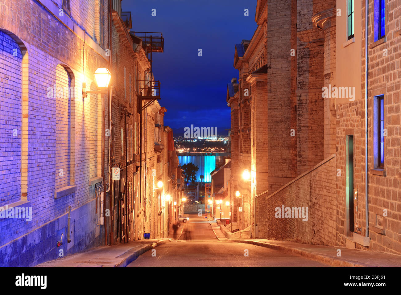 Quebec city night lights street lights hi-res stock photography and ...