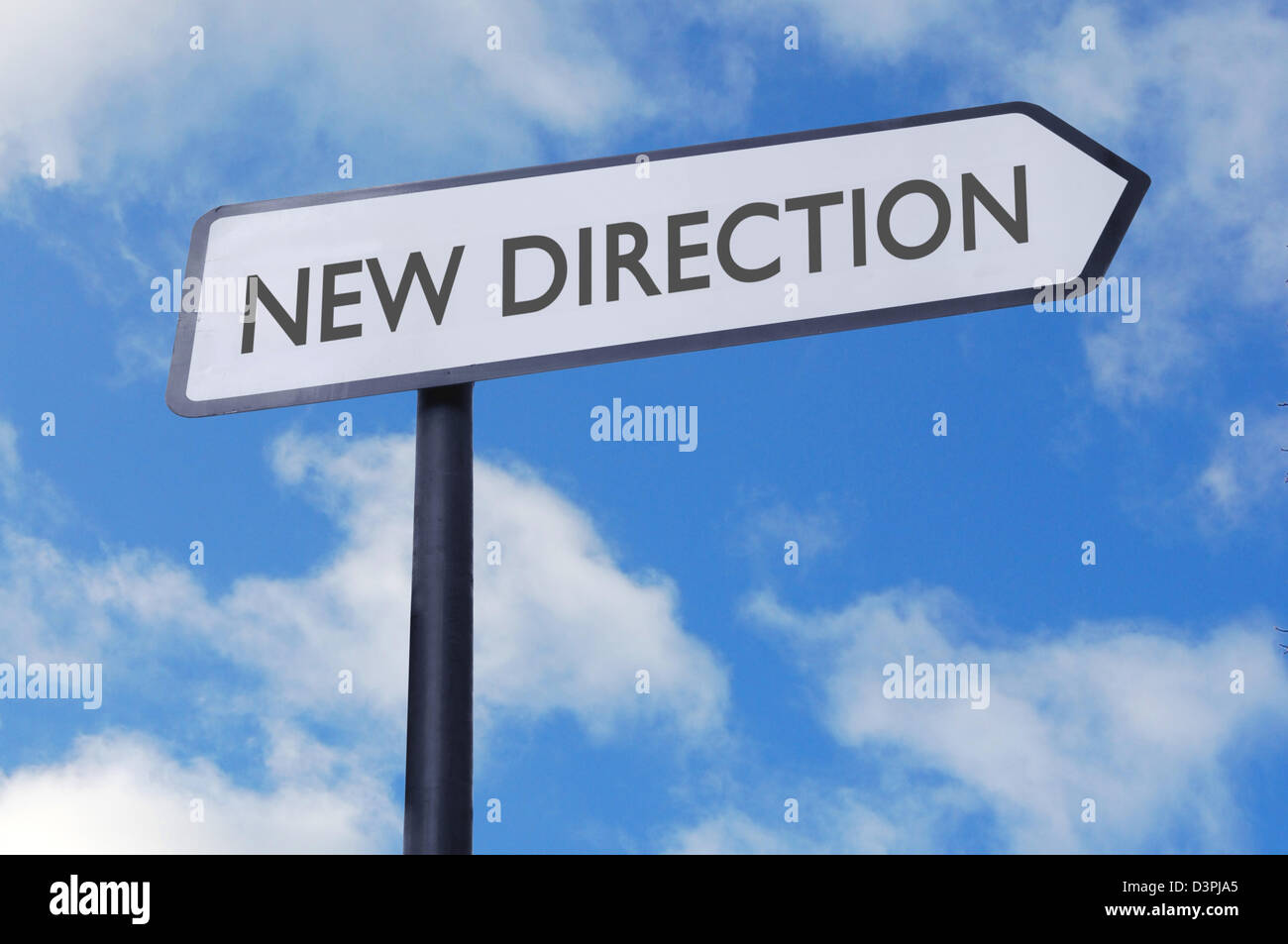 New direction street sign Stock Photo - Alamy