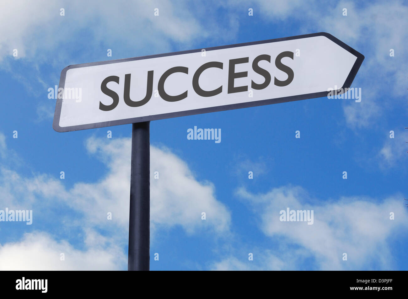 Success street sign Stock Photo - Alamy