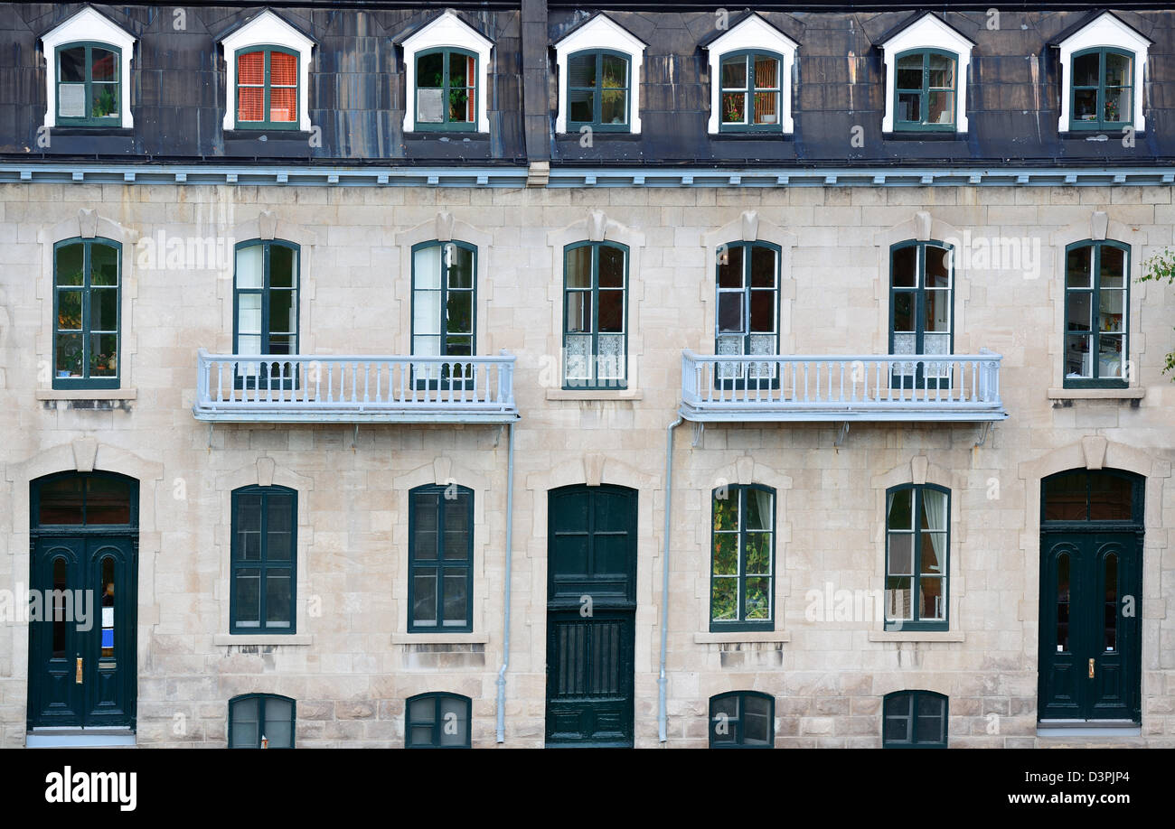 Ancient window of old building in Quebec City Stock Photo - Alamy