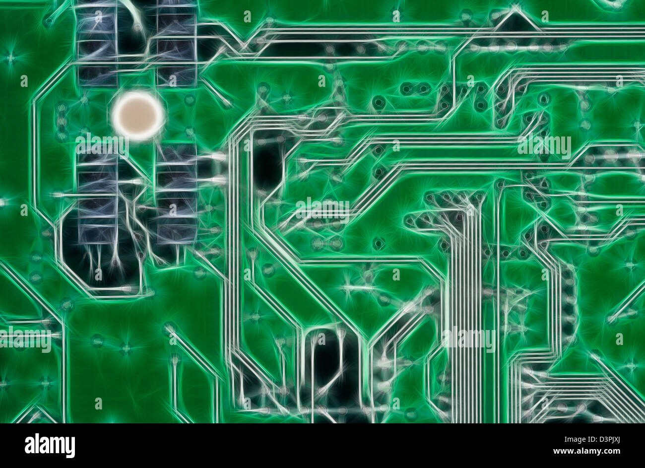 printed circuit - motherboard - technology abstract Stock Photo - Alamy