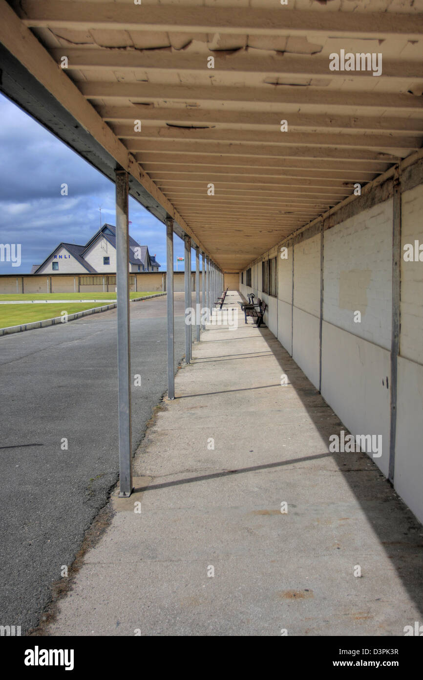 View of path and buildings Stock Photo - Alamy