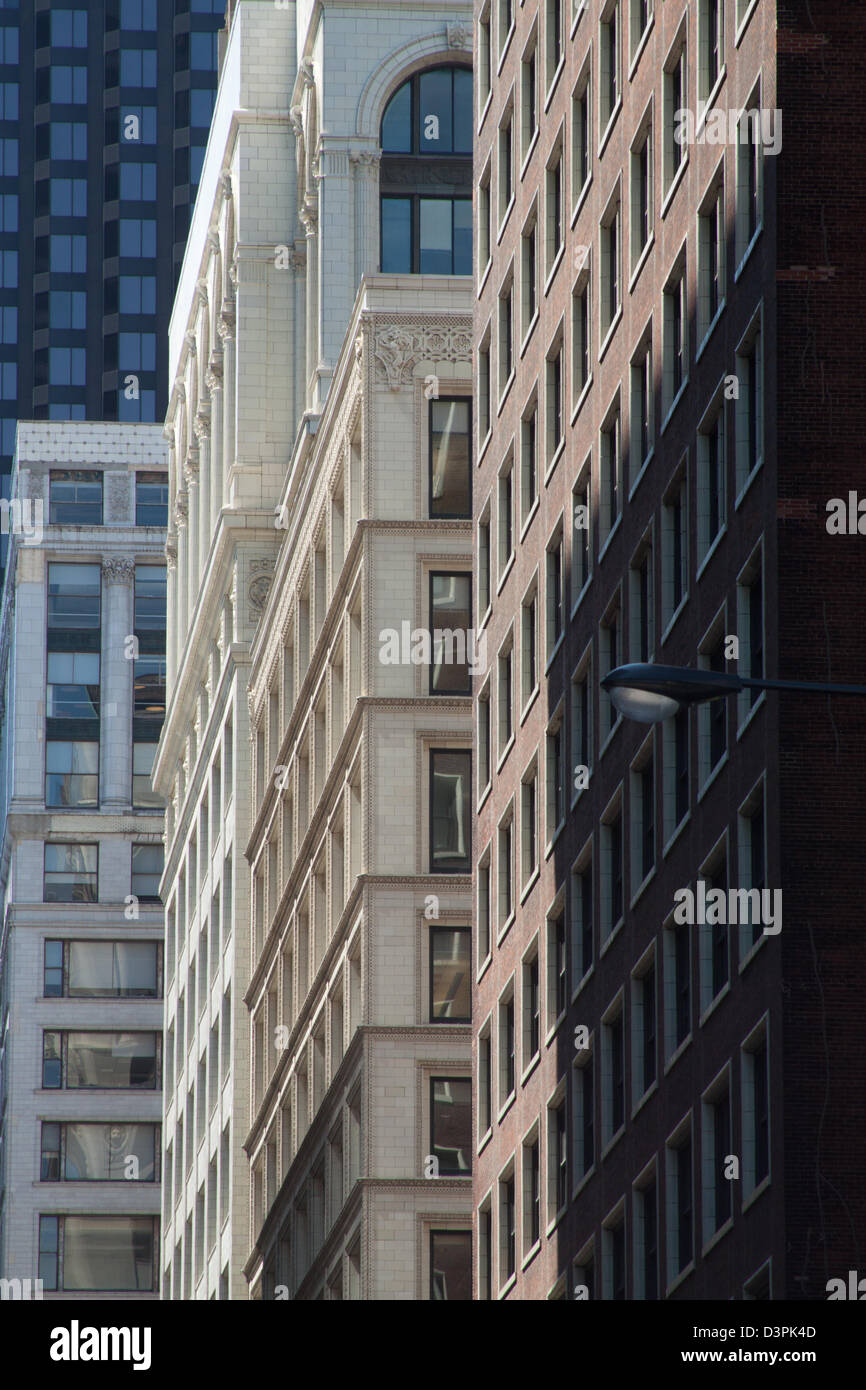 Facades of buildings in Chicago Stock Photo - Alamy