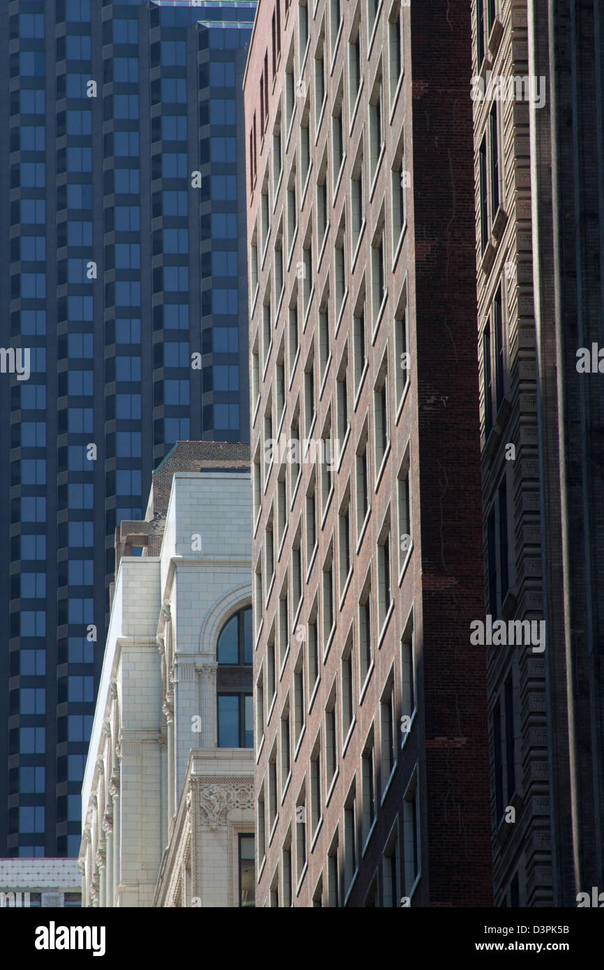 Facades of buildings in Chicago Stock Photo - Alamy