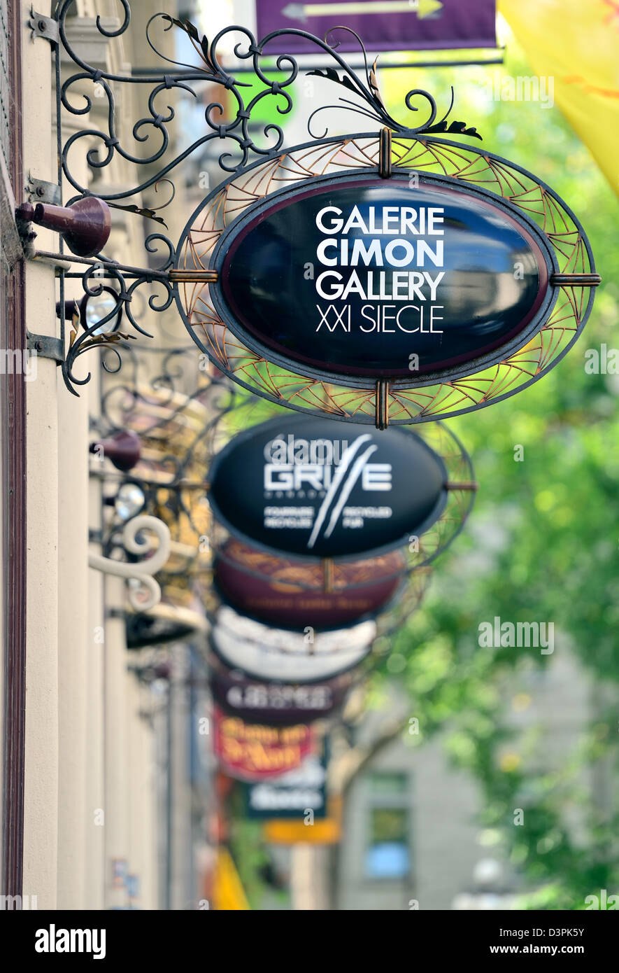 Stores on street Stock Photo - Alamy