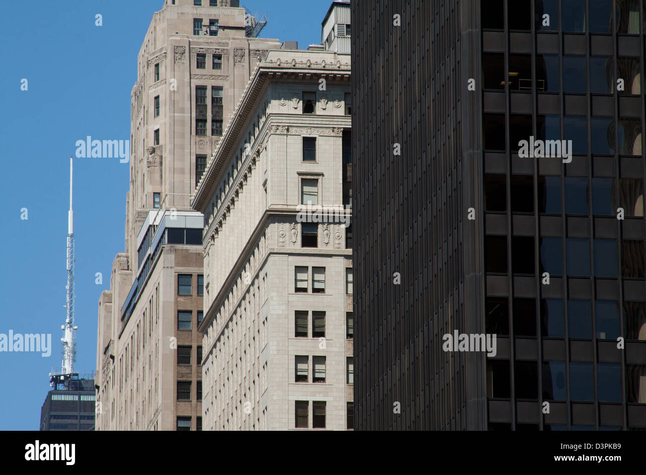 Facades of buildings in Chicago Stock Photo - Alamy