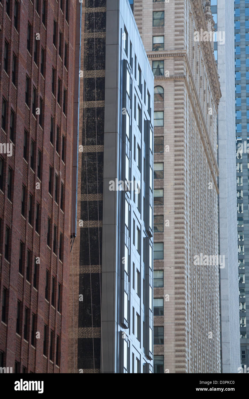 Facades of buildings in Chicago Stock Photo - Alamy
