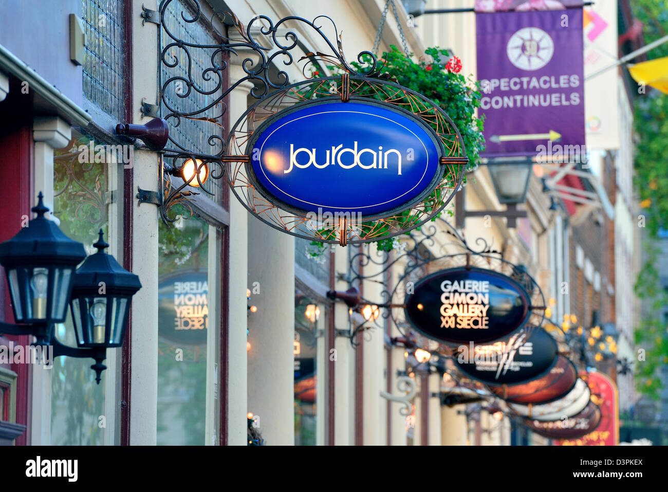 Stores on street Stock Photo - Alamy