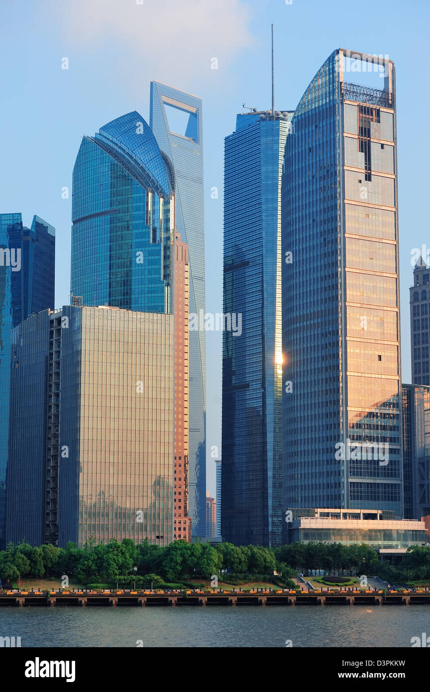Shanghai urban architecture closeup Stock Photo - Alamy