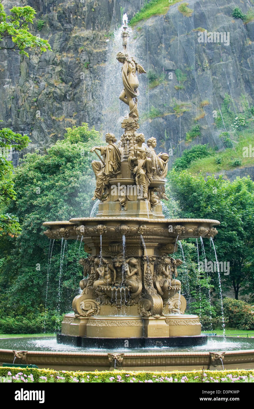 Ross Fountain, Edinburgh, Scotland Stock Photo - Alamy