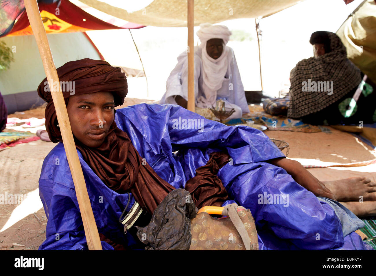 Wodaabe men in a tent hi-res stock photography and images - Alamy