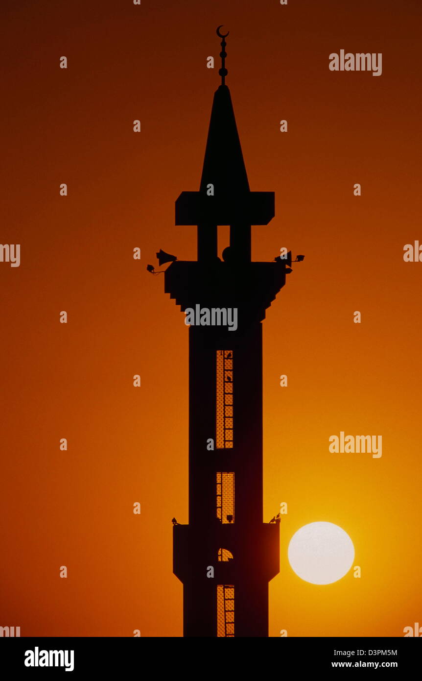 A minaret at sunset Stock Photo - Alamy