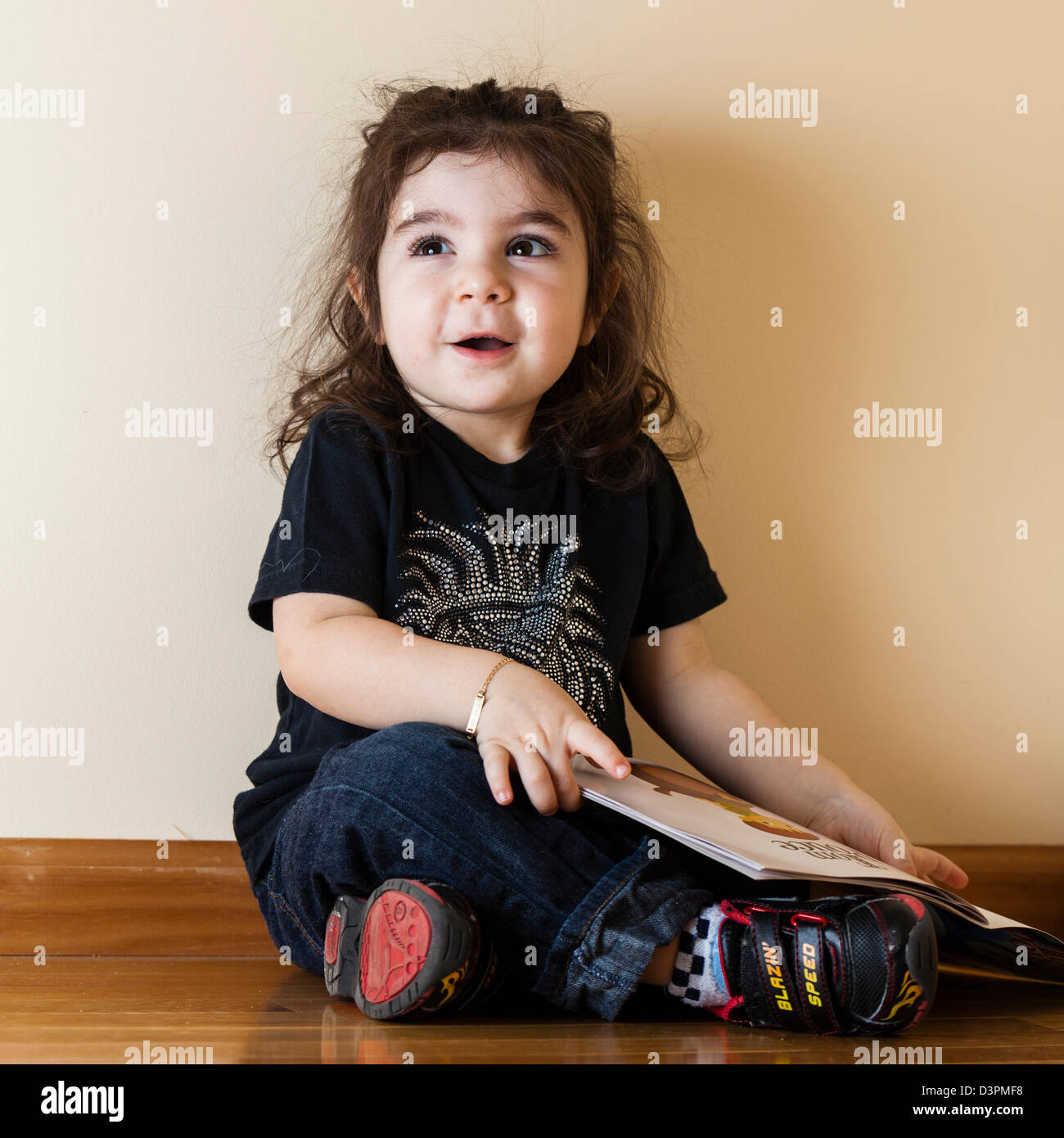 Boy child 3 years old read book hi-res stock photography and images - Alamy