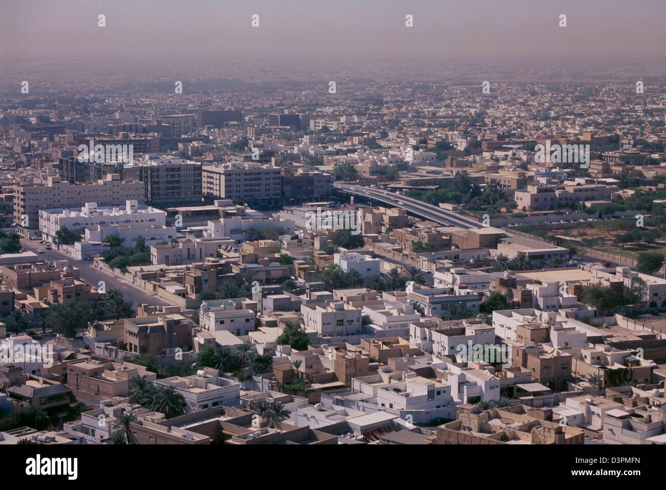 A panorama of Riyadh from a skyscraper in central Riyadh Stock Photo ...