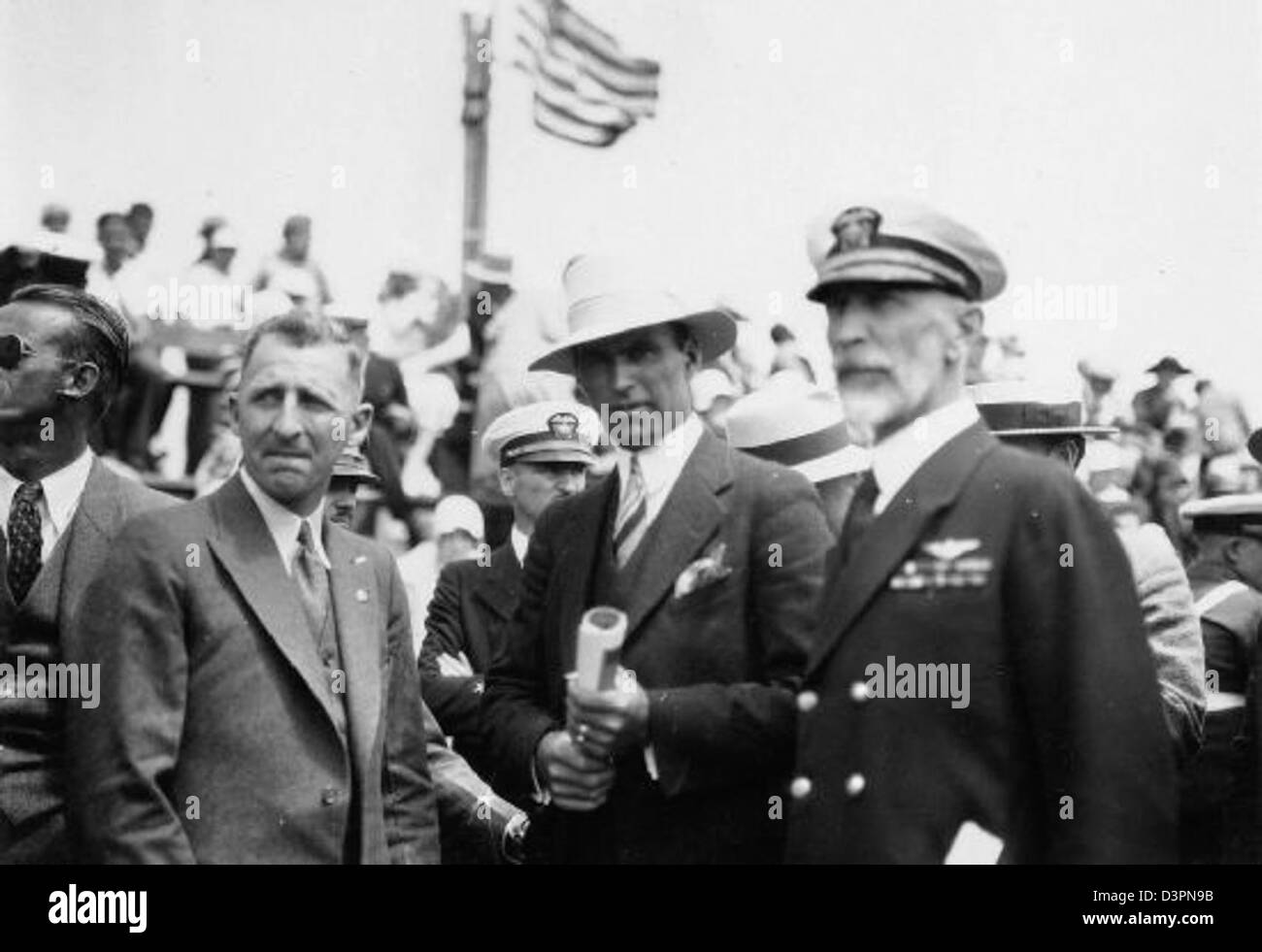 Art Goebel, an early aviation pioneer, and Admiral Joseph Mason 'Bull ...
