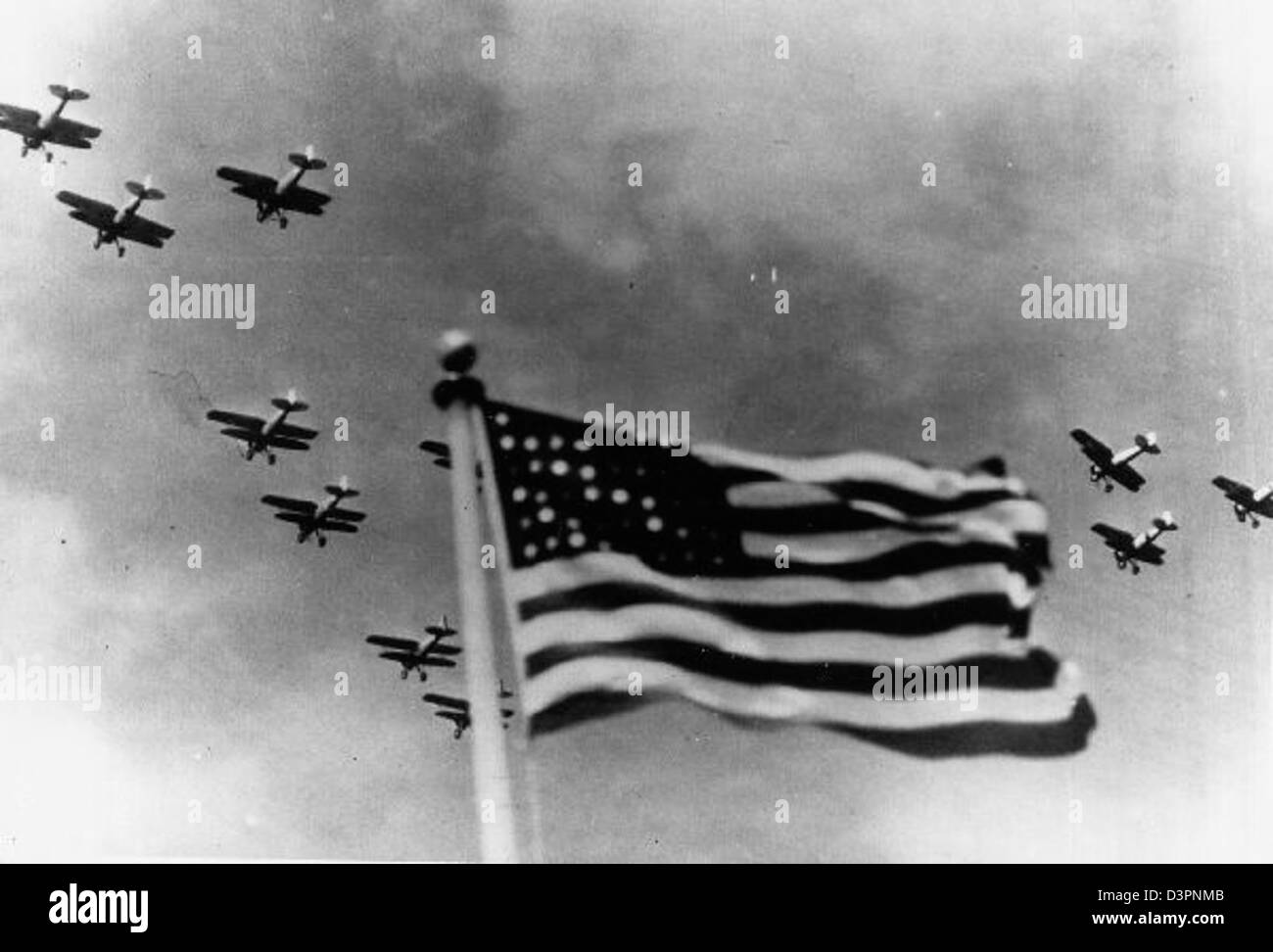 A flyover during the 1920s marked a significant event in early aviation ...