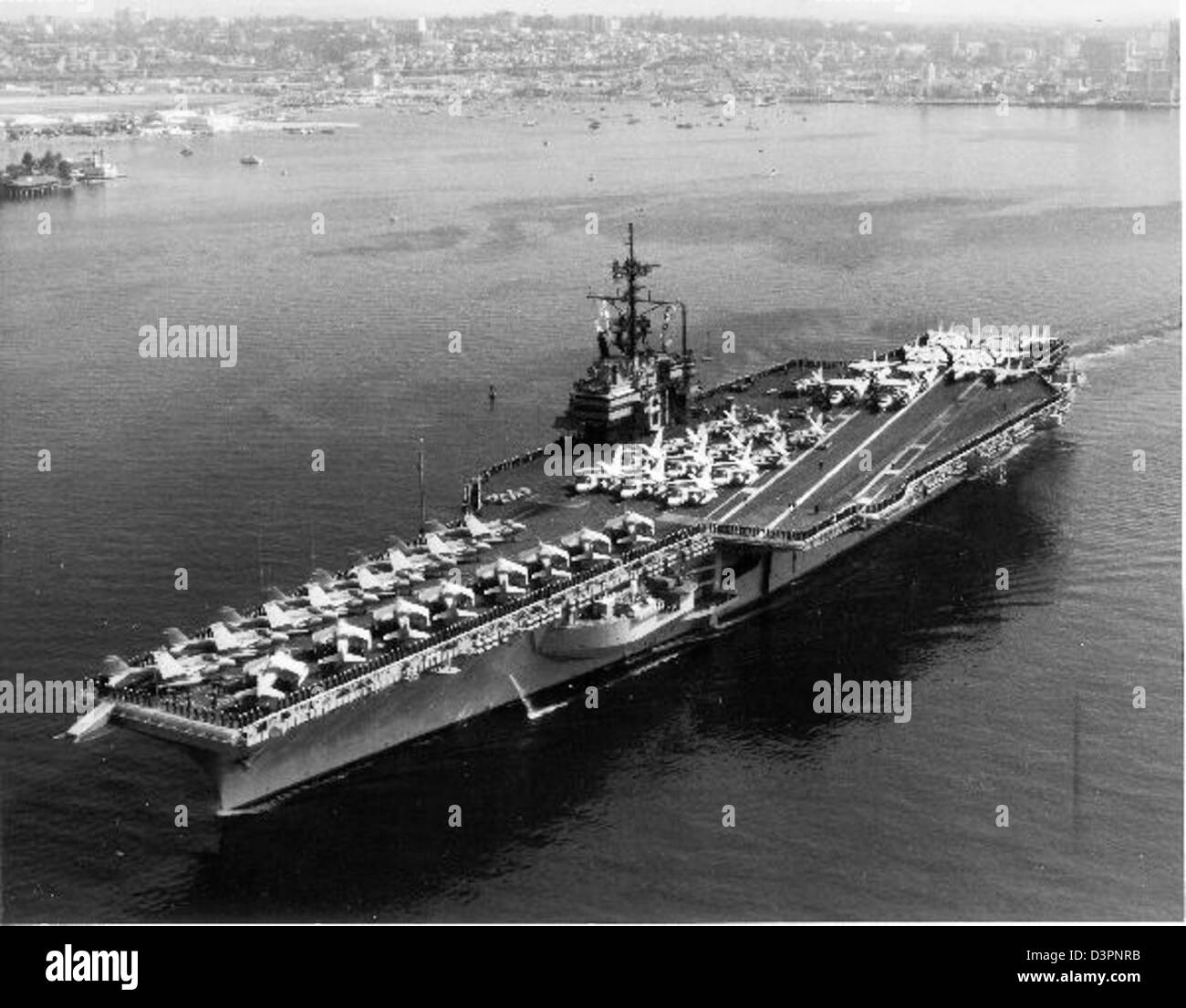 The USS Independence (CV 61), along with Carrier Air Wing Two (CVW-2 ...