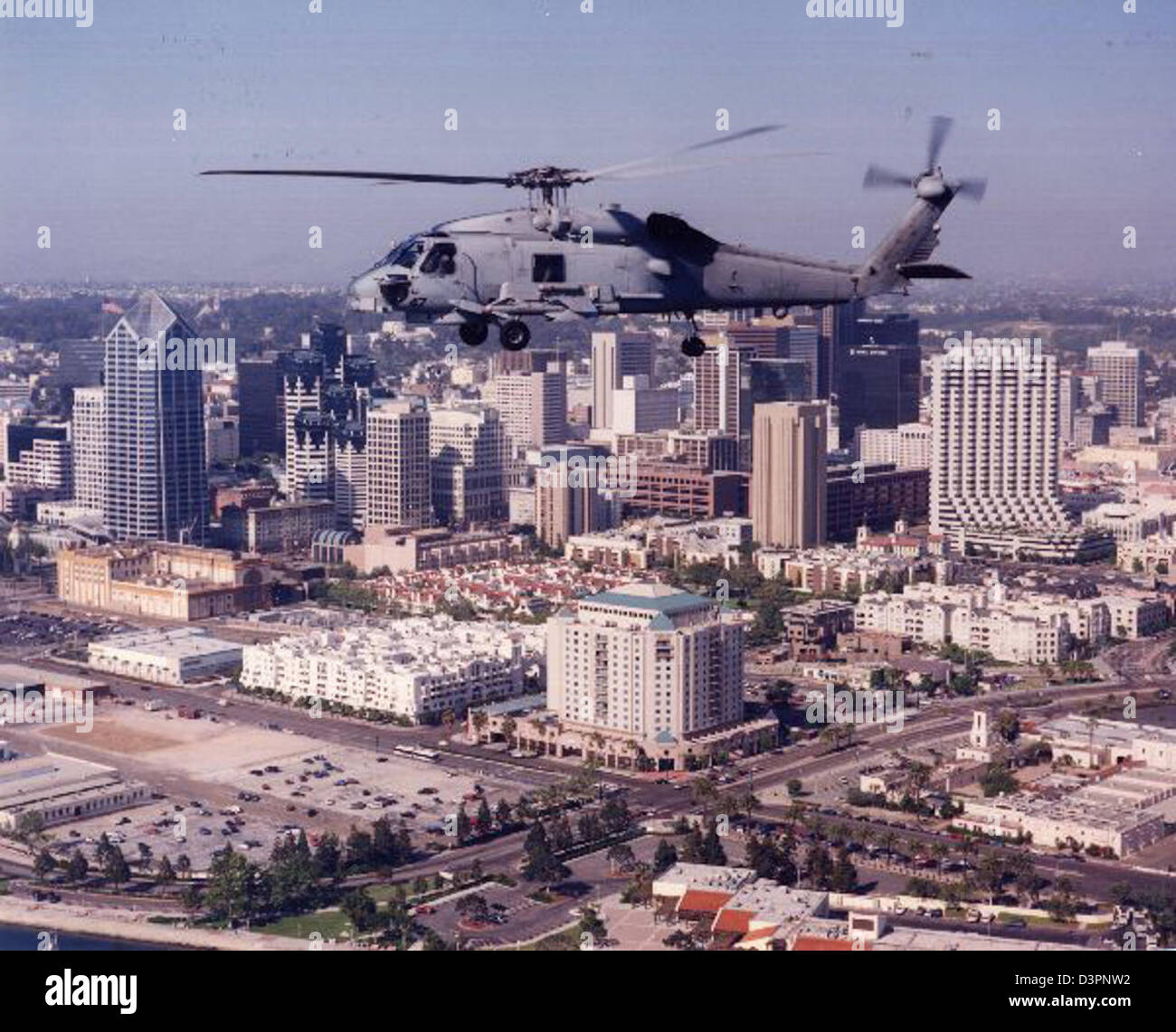 A photograph of an HSL-45 SH-60B helicopter from San Diego, used by the U.S. Navy for anti ...
