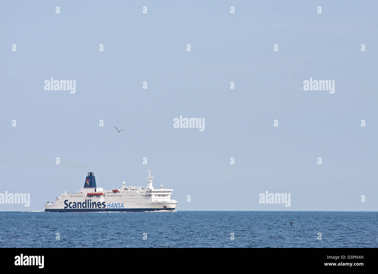 Sassnitz, Germany, the FS Trelleborg ferry Scandlines GmbH on the so ...