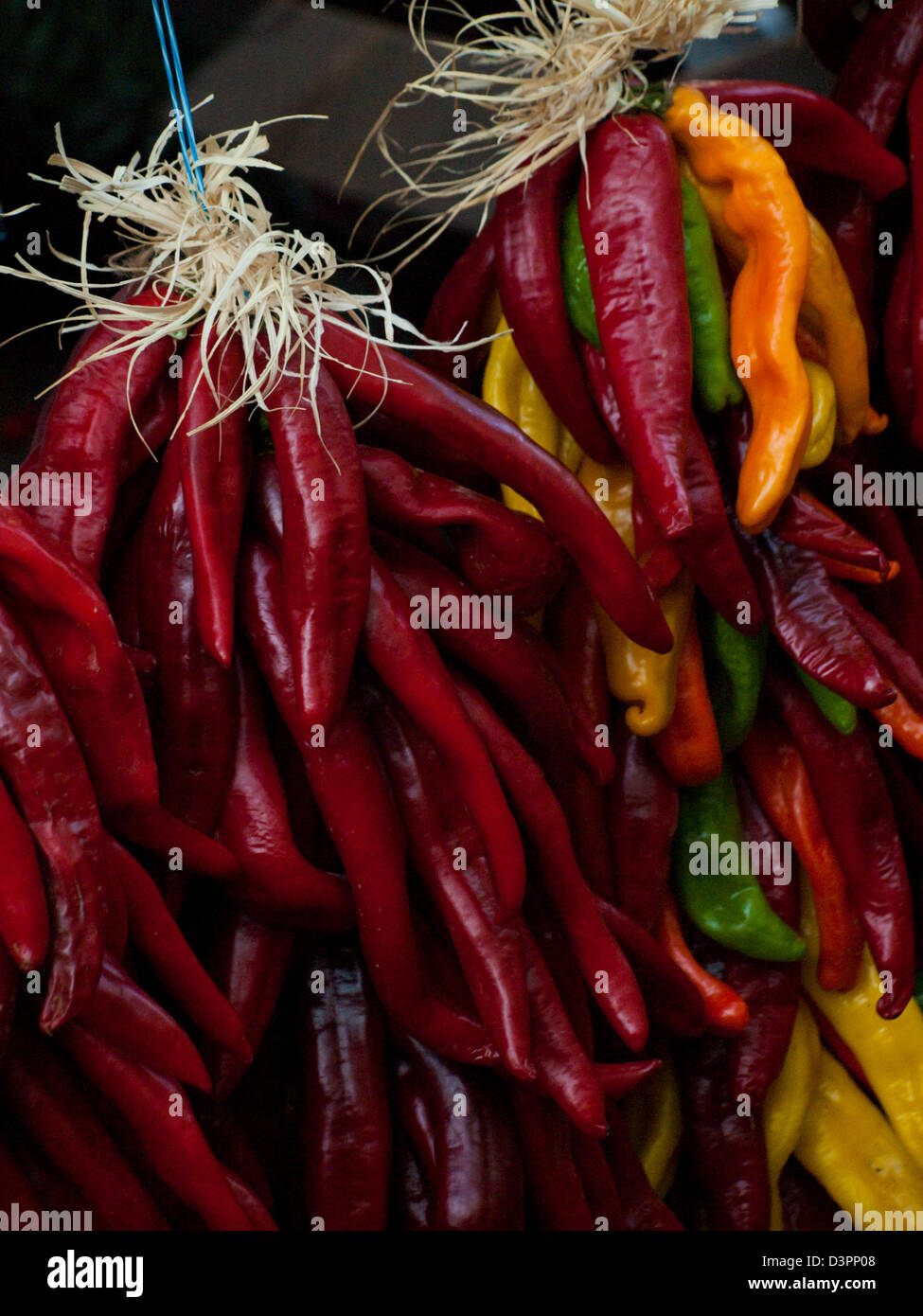 Fresh rista on display at the local farmers market. Legend has it, in ...