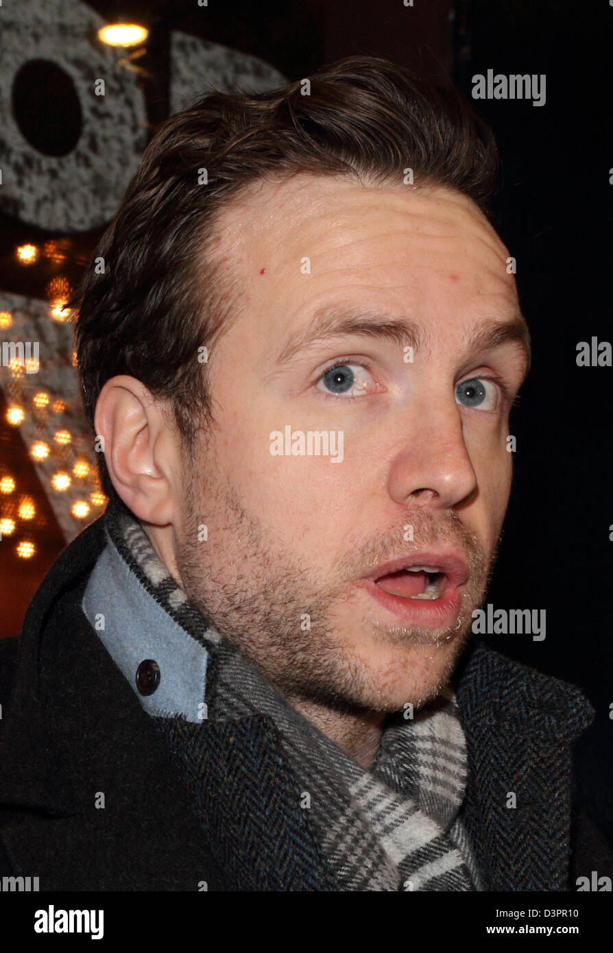 London, UK. 22nd February 2013. Rafe Spall London - Opening night of ...