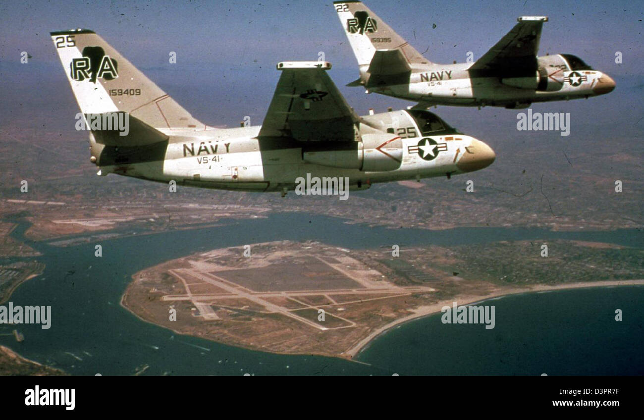 The Lockheed S-3A Viking, tail number 159409, was part of the VS-41 ...