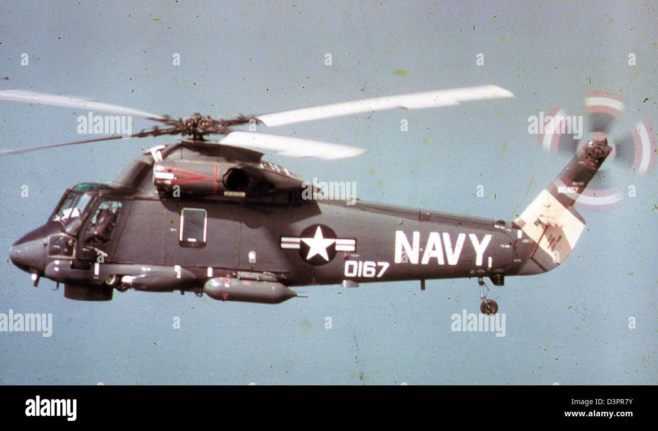 The Kaman SH-2F Sea Sprite is a naval helicopter used by the U.S. Navy ...
