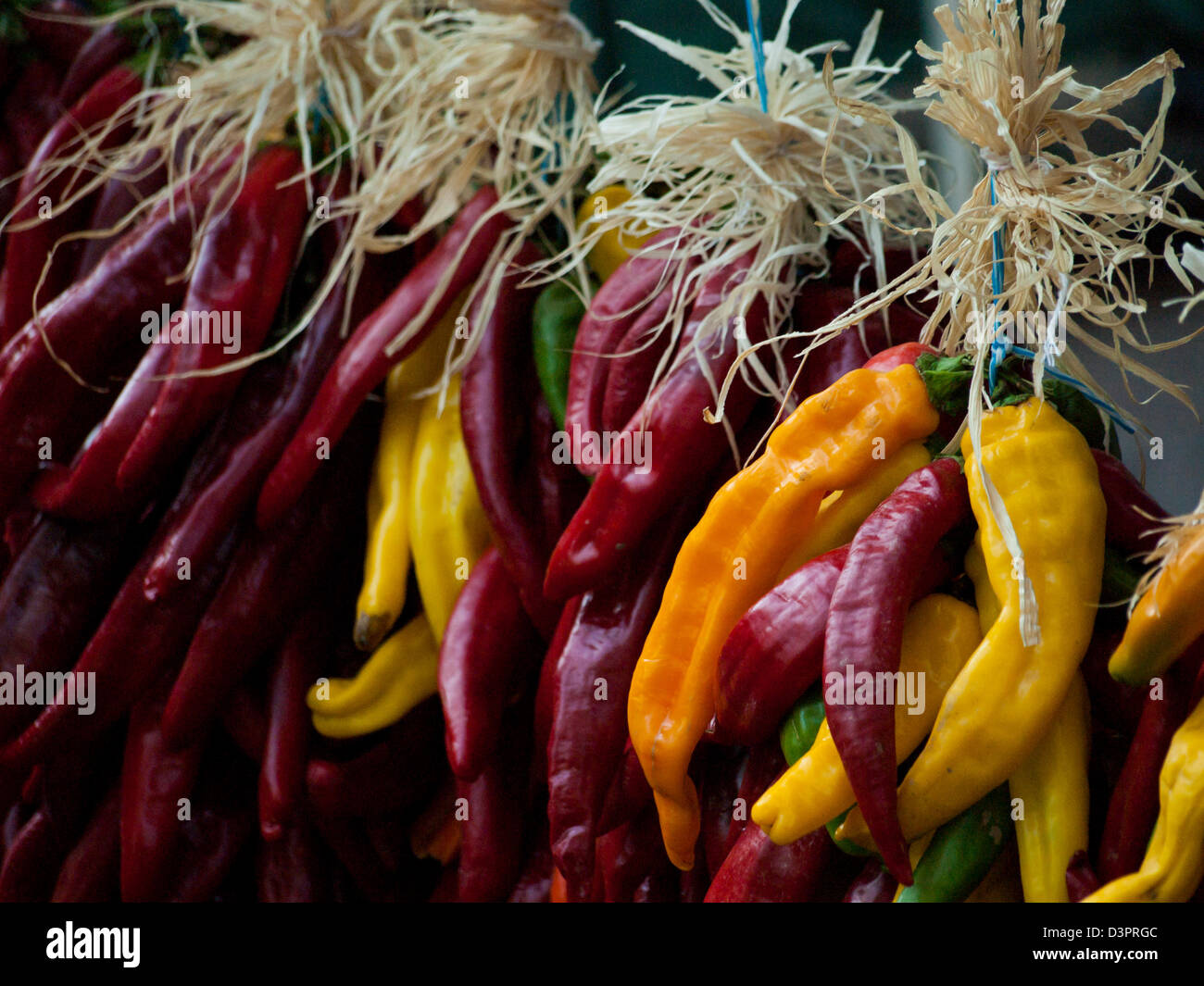 Fresh rista on display at the local farmers market. Legend has it, in ...