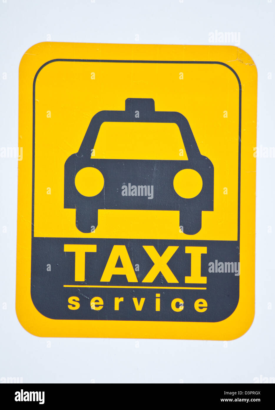 taxi service sign for the city transportation Stock Photo - Alamy