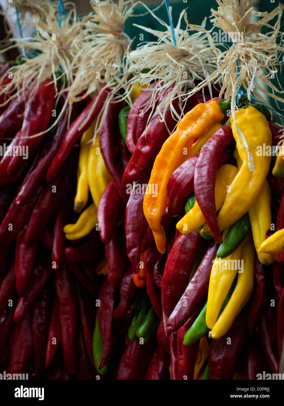 Fresh rista on display at the local farmers market. Legend has it, in ...