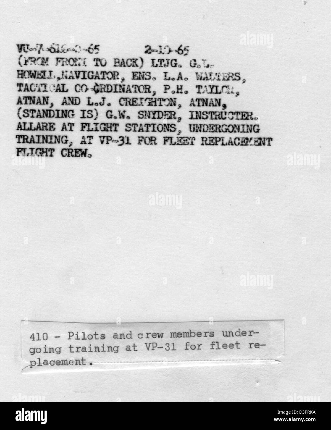 The VP-31 crew training at NAS North Island in 1968 was an essential ...