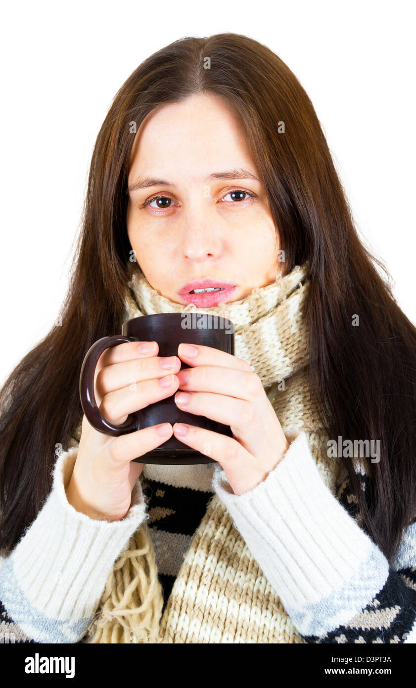 People wrapped up from cold hi-res stock photography and images - Alamy