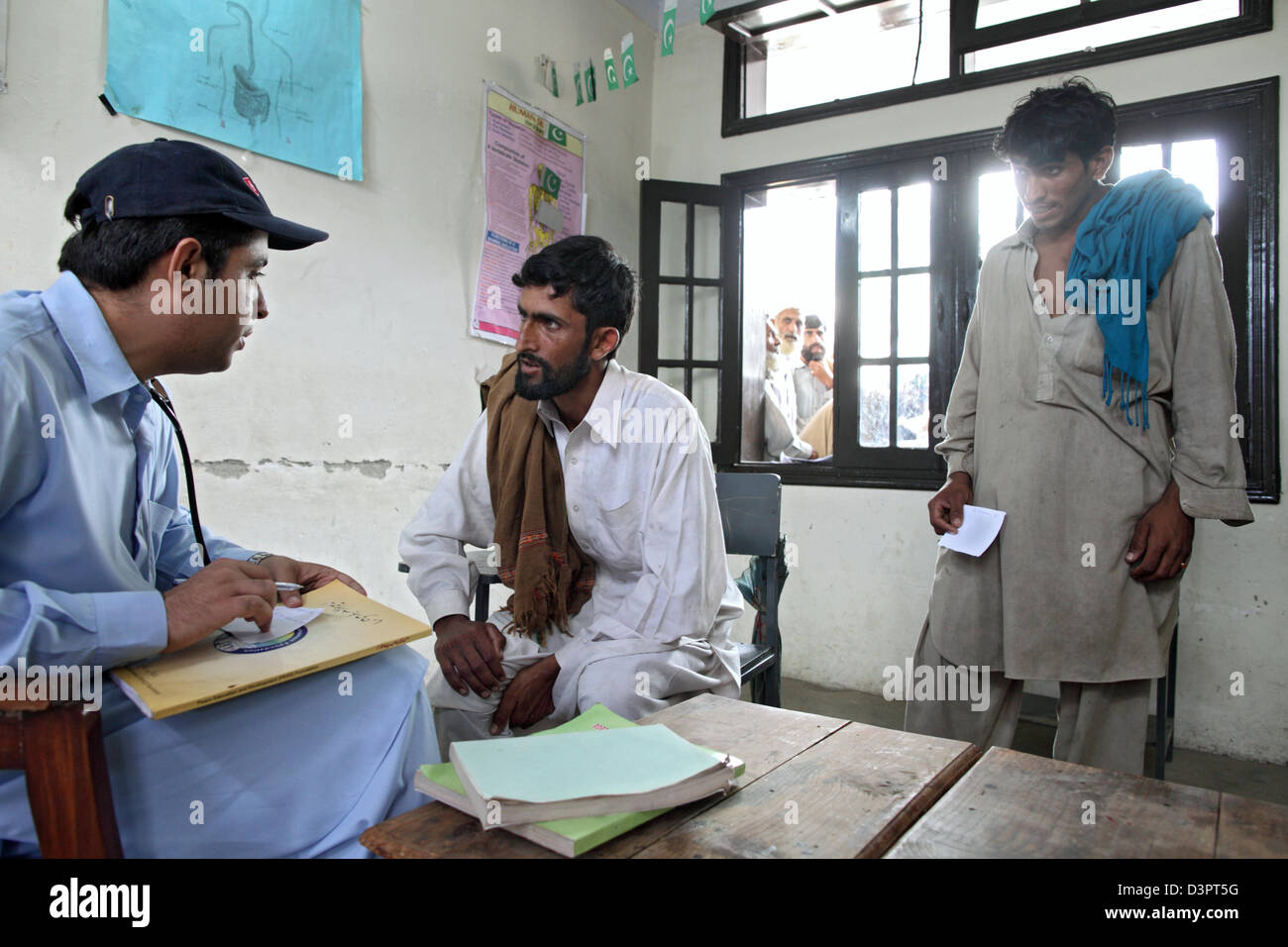 Kokarai, Pakistan, Malteser relief project in a school Stock Photo - Alamy