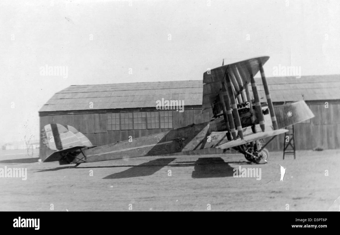 The Martin MB-1, an early U.S. Army Air Service bomber, is shown at ...
