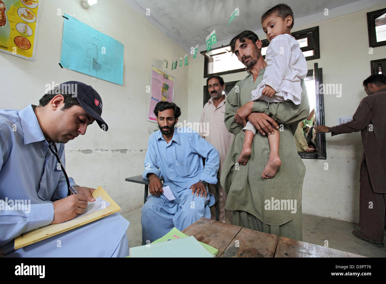 Kokarai, Pakistan, Malteser relief project in a school Stock Photo - Alamy