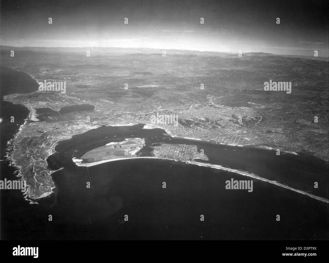 An aerial view of NAS North Island from June 30, 1932, providing a ...