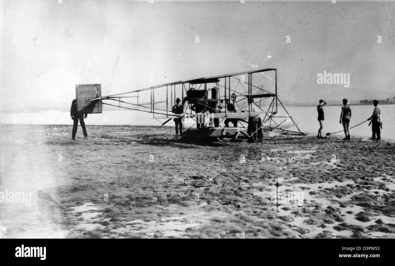 This image shows the Curtiss Hydro aircraft at NAS North Island ...