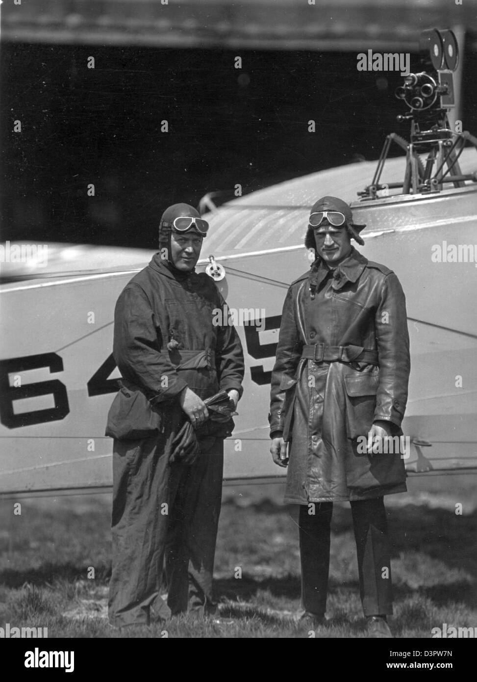 The 846 bi-plane was equipped with a motion picture camera, used for ...