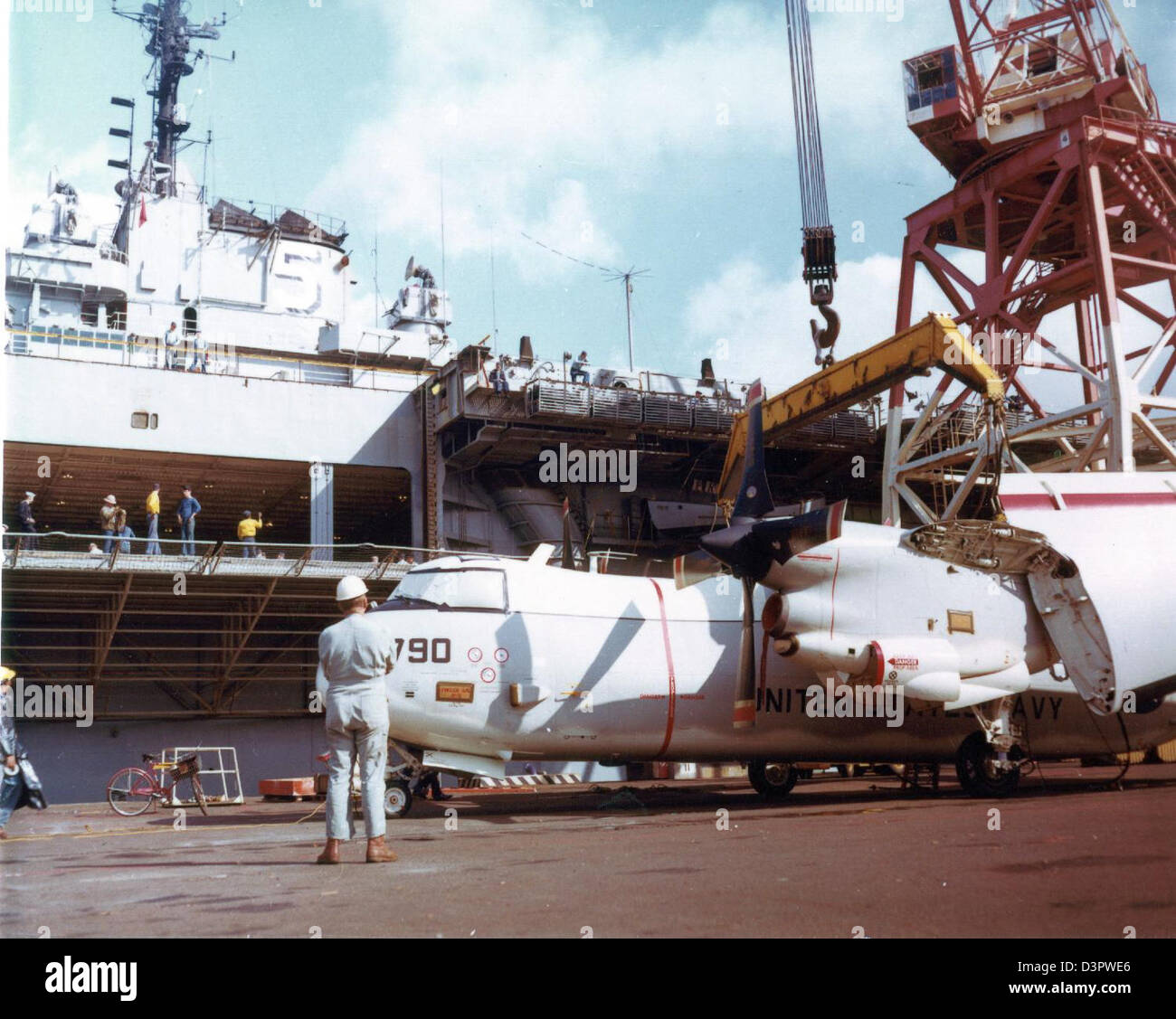 The Grumman C-2A is a carrier-onboard delivery aircraft, seen here with ...