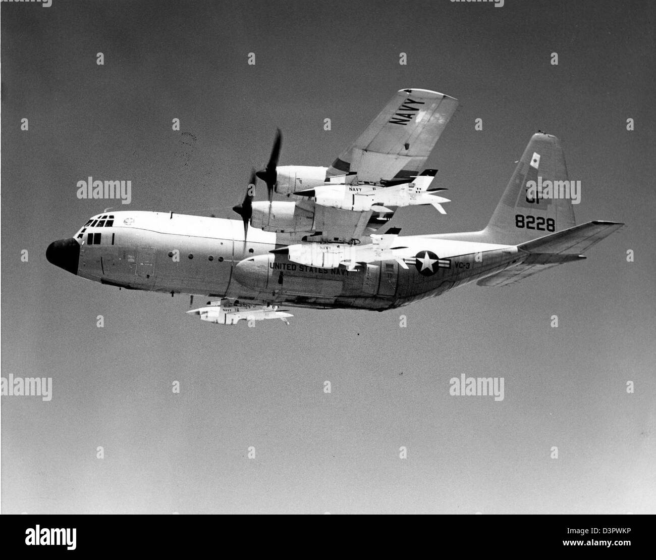 The Lockheed DC-130A, BuNo 158228, was assigned to VC-3 at Naval Air ...