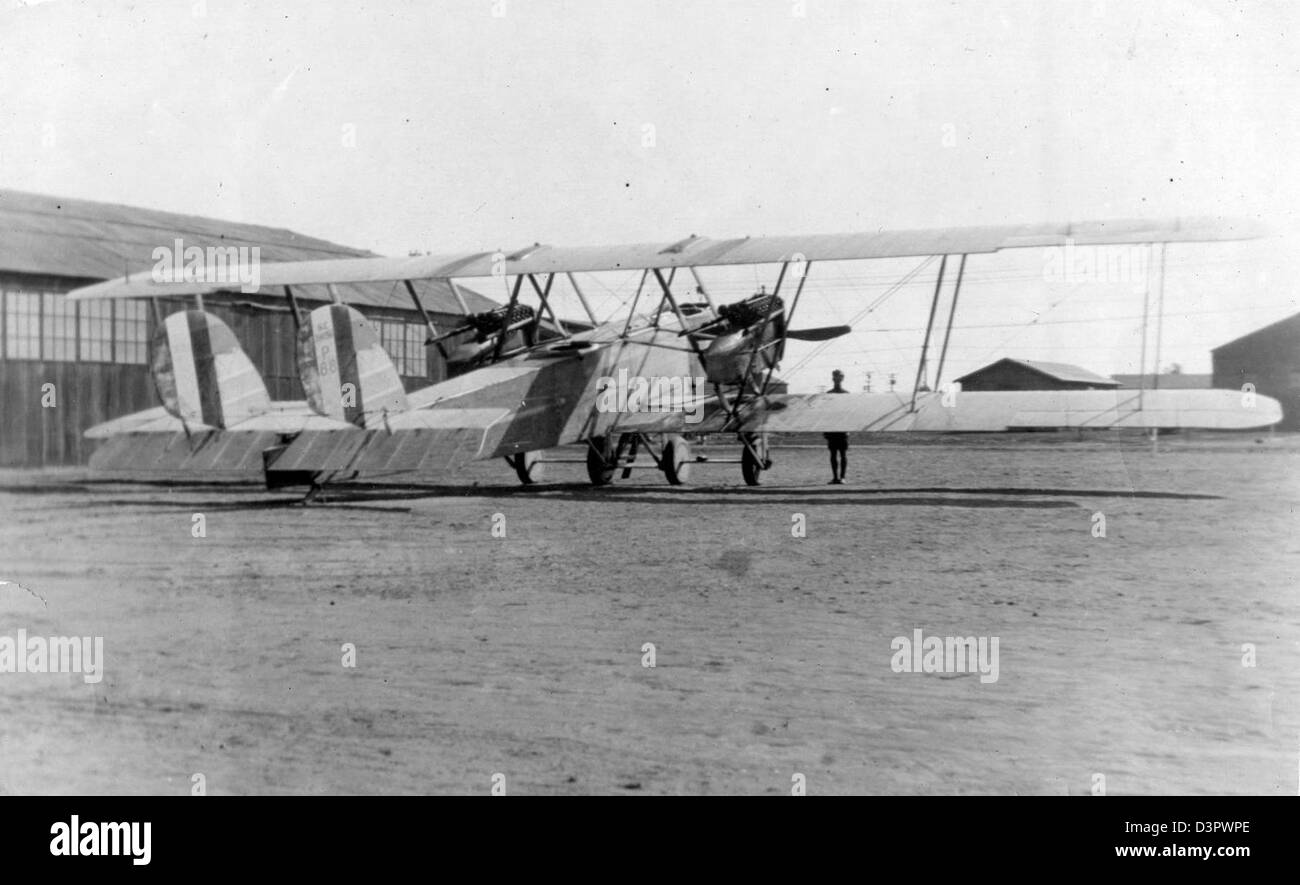 The Martin MB-1, a U.S. Army Air Service bomber, and the P-88, a ...