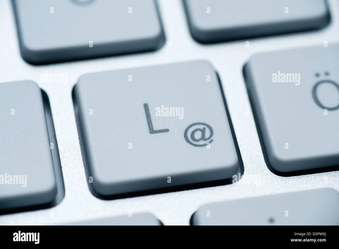 Hamburg, Germany, the at sign on a keyboard Stock Photo - Alamy