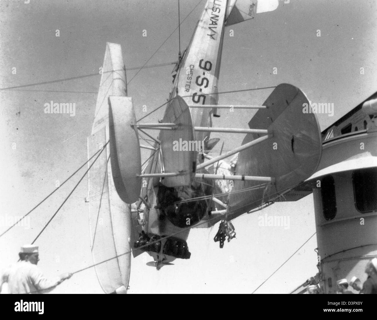 The Vought O2U-4, a naval reconnaissance aircraft, is depicted in ...