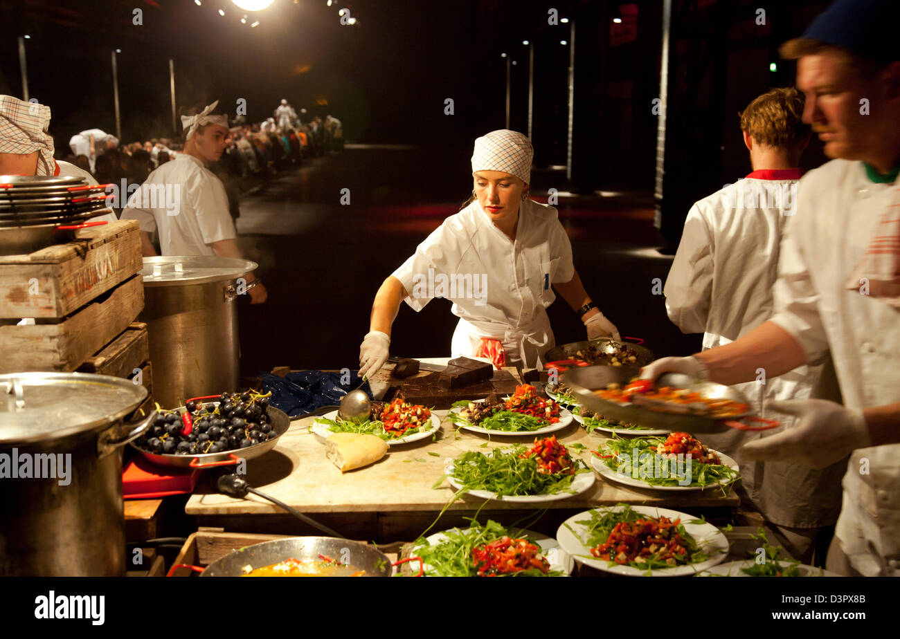 Bochum, Germany, Melez Festival, Cooking show at the Centennial Hall ...
