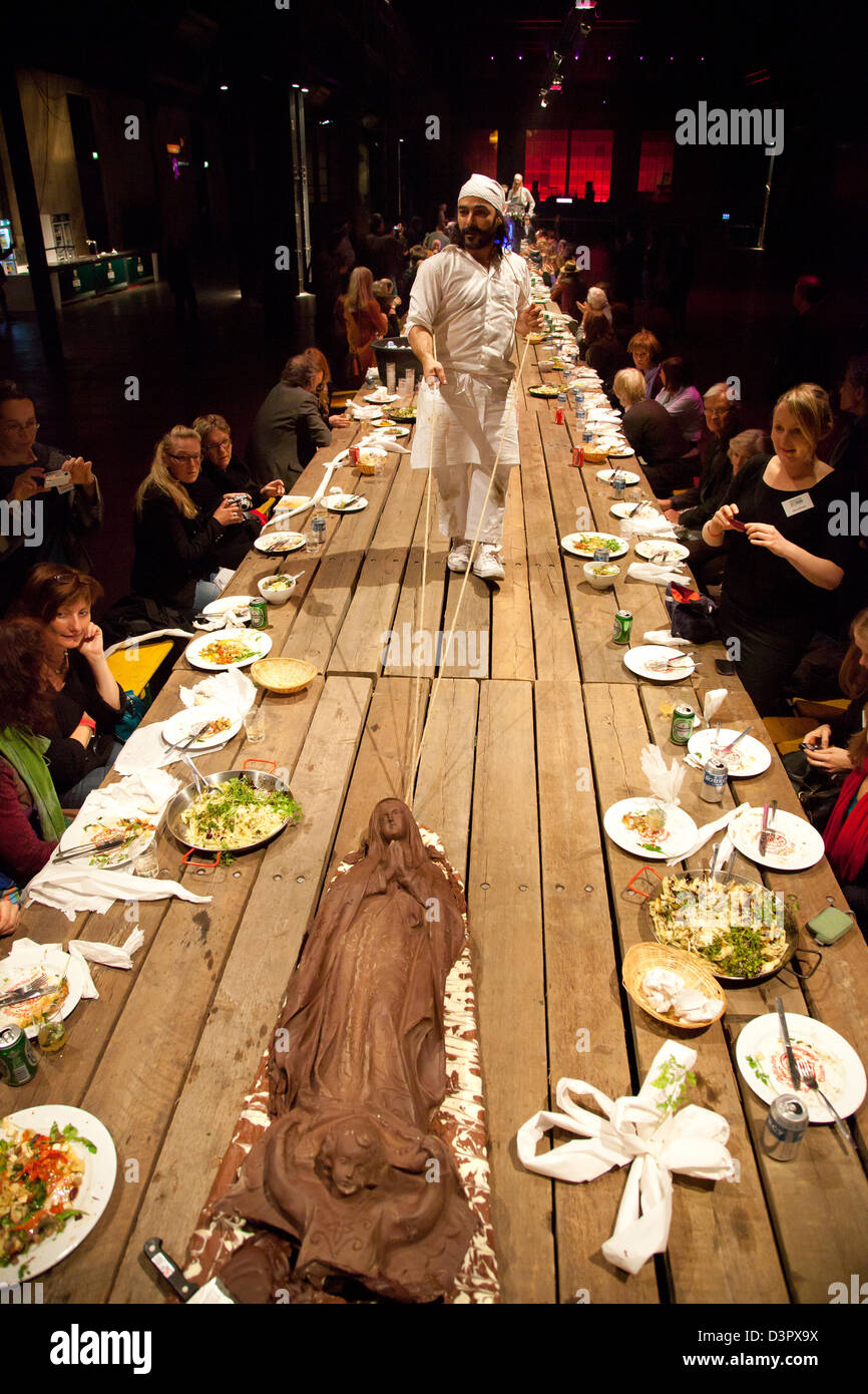 Bochum, Germany, Melez Festival, Cooking show at the Centennial Hall ...