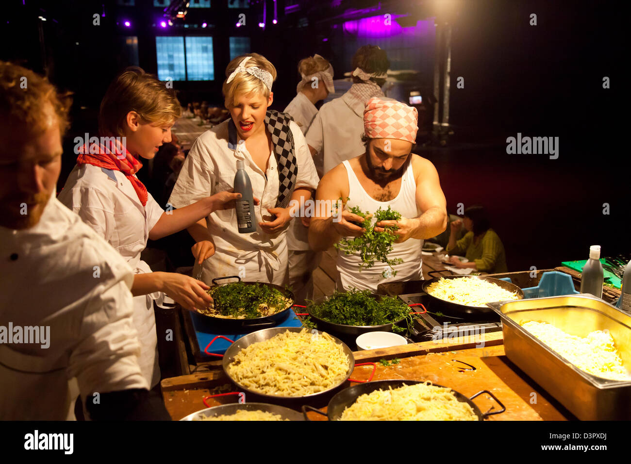 Bochum, Germany, Melez Festival, Cooking show at the Centennial Hall ...
